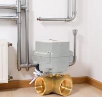 China Etrany 1 1/4in NPT Brass CR202 DC9-24V Motorized 3way Electric Ball Valve Water Fluid Control High Temperature for sale