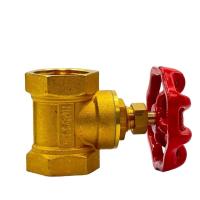 China DIN Standard Brass Globe Valve Internal Thread Flow Adjustable Shut-off Valve for Boiler Pipeline for sale