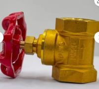 China DIN Standard Brass Globe Valve Internal Thread Flow Adjustable Shut-off Valve for Boiler Pipeline for sale