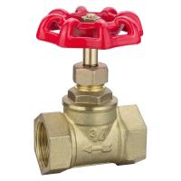 China BSP Thread Brass OS&Y Gate Valve Corrosion Resistant Against Hot Water for Hot Water Heating Plumbing System for sale