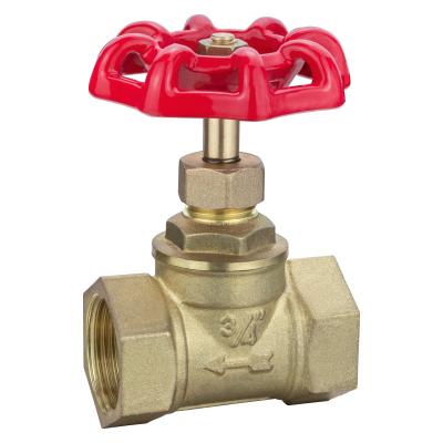 China BSP Thread Brass OS&Y Gate Valve Corrosion Resistant Against Hot Water for Hot Water Heating Plumbing System for sale