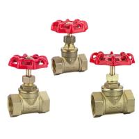 China BSP Thread Brass OS&Y Gate Valve Corrosion Resistant Against Hot Water for Hot Water Heating Plumbing System for sale