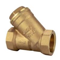 China Brass Y-Type Strainer Check Valve BSP Female Thread for Hot Cold Water Heating Pipeline for sale