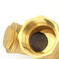China Brass Y-Type Strainer Check Valve BSP Female Thread for Hot Cold Water Heating Pipeline for sale