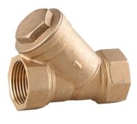 China Brass Y-Type Strainer Check Valve BSP Female Thread for Hot Cold Water Heating Pipeline for sale
