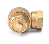 China One Way Brass Spring Loaded Check Valve External Thread Vertical Mount Household Plumbing Non-return Valve for sale