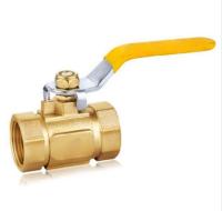 China Full Port 2 Piece Brass Ball Valve NPT Thread PTFE Seal Manual OEM Hot Cold Water Heating Valve for sale