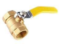 China Full Port 2 Piece Brass Ball Valve NPT Thread PTFE Seal Manual OEM Hot Cold Water Heating Valve for sale