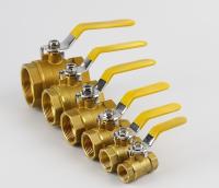 China Full Port 2 Piece Brass Ball Valve NPT Thread PTFE Seal Manual OEM Hot Cold Water Heating Valve for sale