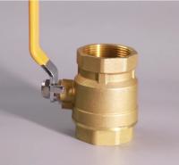 China Full Port 2 Piece Brass Ball Valve NPT Thread PTFE Seal Manual OEM Hot Cold Water Heating Valve for sale