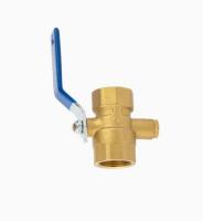 China Brass Temperature Measuring Ball Valve 1/2