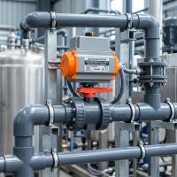 China Etrany UPVC PVC Motorized Ball Valve Industrial Grade Electric Control Valve for Water Treatment PN10/PN16 for sale