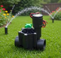 China Nylon Reinforced Solenoid Valve 12V 24V DC/AC, Durable Irrigation Diaphragm Valve for Agriculture & Landscaping Water Control for sale