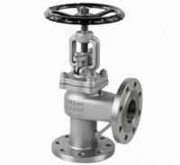 China Stainless Steel/WCB Angle Pattern Globe Valve Flanged High Pressure Corrosion Resistant Manual Globe Valve for Chemical Industry for sale