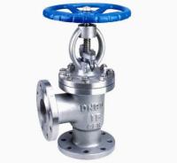 China Stainless Steel/WCB Angle Pattern Globe Valve Flanged High Pressure Corrosion Resistant Manual Globe Valve for Chemical Industry for sale
