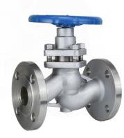 China CF8 Stainless Steel Flanged Plunger Globe Valve Straight Type Chemical Corrosion Resistant Stop Valve for sale