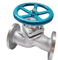 China CF8 Stainless Steel Flanged Plunger Globe Valve Straight Type Chemical Corrosion Resistant Stop Valve for sale