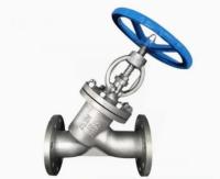 China Y-Pattern Globe Valve OS&Y Outside Screw Flanged End Stainless Steel CF8 CF3M WCB High Temp Globe Valve for Steam Pipeline for sale