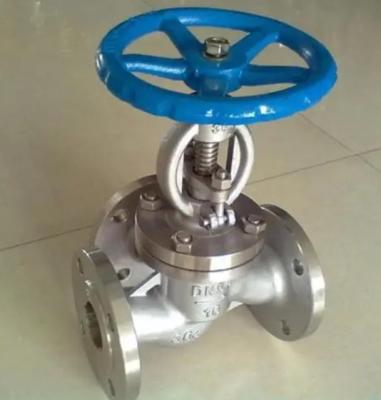 China Three Way Stainless Steel Globe Valve, Flanged Industrial Stop Valve for Petrochemical Water Pipeline for sale