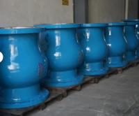 China Axial Flow Non Slam Check Valve Class150 Flanged Ductile Iron Silent Check Valve for Pump Station Outlet for sale