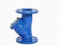China Y Type Flanged Ball Check Valve Ductile Iron Rubber Ball Non Return Valve for Water Sewage Pipeline for sale