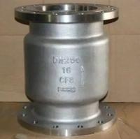 China CF8 Stainless Steel Vertical Lift Check Valve PN16 Flanged Non Return Valve DN25-DN200 for Steam Water Oil Chemical Pipeline for sale