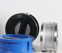 China Butterfly Wafer Check Valve Stainless Steel Disc Dual Flap Check Valve for Water Treatment Pipeline for sale