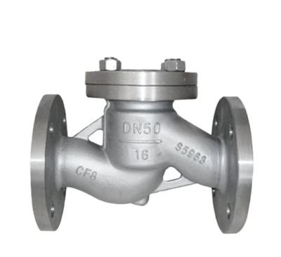 China Stainless Steel Flanged Horizontal Lift Check Valve SS304 SS316 High Temp Steam Pipeline Non-return Check Valve for sale
