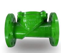 China Rubber Flap Check Valve H44x-16q Anti Backflow Reverse Water Valve  Flange One-way Check Valves Suitable for Water Steam and Oil for sale