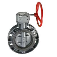 China ETRANY 2in -16in ASTM 8in Manual Water CPVC/PVC Gear Type Butterfly Valve for sale