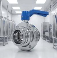 China Sanitary SS316 Mirror Polish Butterfly Valve Food Grade Manual Water Valve ETRANY Brand for sale