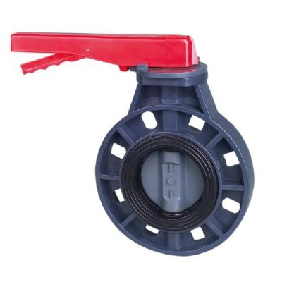 China 2in-8in PVC Manual High Quality Valves and Fittings Compact  Butterfly Valve for Water Applications Instock Supply for sale
