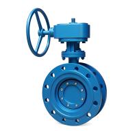 China 2in48in Large Caliber WCB SS304/316 Flange Hard Seal Double Flange Triple Offset Butterfly Valve with Gearbox Professional Valve for sale