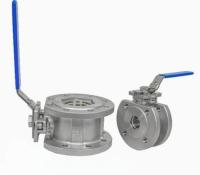 China Premium Corrosion-Resistant Manual Flanged Stainless Steel Thin Wafer Ball Valve OEM High Temperature Industrial Use for sale