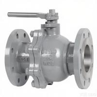 China Manual Operate ANSI150 DN100 PN16 4 Inch WCB Double Flange Type 2 Way 2pcs Flange Ball Valve for sale