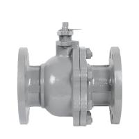 China Manual Operate ANSI150 DN100 PN16 4 Inch WCB Double Flange Type 2 Way 2pcs Flange Ball Valve for sale