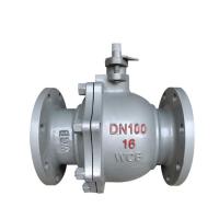 China Manual Operate ANSI150 DN100 PN16 4 Inch WCB Double Flange Type 2 Way 2pcs Flange Ball Valve for sale
