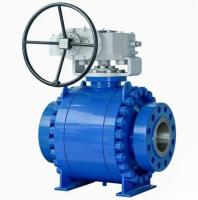 China Big Size High Performance High Pressure Three Piece Ball Valve Stainless Steel Customized Forged Trunnion Ball Valve for sale