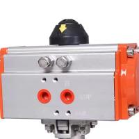 China 2 Piece 304 Stainless Steel Female Thread Pneumatic Ball Valve NPT BSP Internal Thread Air Actuated Automatic on Off Ball Valve for sale