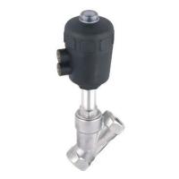 China Y Type Pneumatic Angle Seat Valve Thread Stainless Steel Pneumatic Globe Valve for Steam Water Treatment Pipeline for sale
