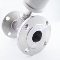 China Flange Type Pneumatic Angle Seat Valve 304 Stainless Steel High Temperature Steam Control Valve for sale