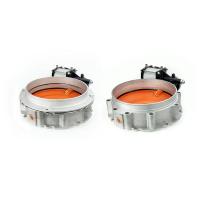 China Single Flange Pneumatic Powder Butterfly Valve Aluminum Alloy Dust Butterfly Valve with Limit Switch for Cement Silo Discharge for sale