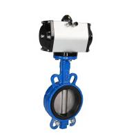 China Pneumatic Wafer Butterfly Valve EPDM Seal for High Temperature Oil Water Gas Control for sale