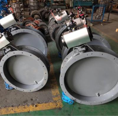 China Pneumatic Flange Ventilation Damper Butterfly Valve High Temp Resistant for Industrial Gas Pipeline for sale