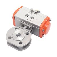 China Compact Italian Style Wafer Pneumatic Ball Valve SS304 PN16 Two Way Wafer Ball Valve for Water Gas Oil Pipeline for sale