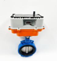 China Smart Butterfly Electric Water Valve Solar Panel Digital Screen Control for Precision Agriculture for sale