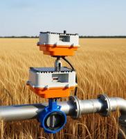China Smart Butterfly Electric Water Valve Solar Panel Digital Screen Control for Precision Agriculture for sale