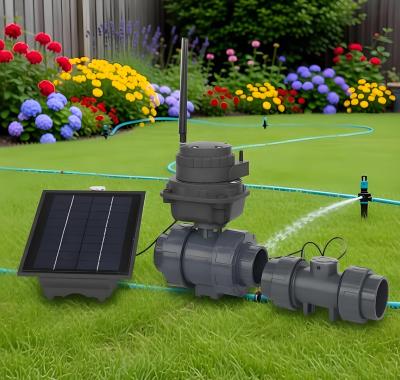 China ETRANY LORA Operated Electric Actuator Ball Valve 2 Inch Port High Temp Water Reducing Irrigation 10-16Bar Pressure OEM Solar for sale