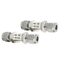 China 316L Stainless Steel Double Ferrule Check Valve High Pressure Instrument One Way Non Return Valve for Gas Liquid Pipeline for sale