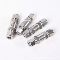 China 316L Stainless Steel Double Ferrule Check Valve High Pressure Instrument One Way Non Return Valve for Gas Liquid Pipeline for sale